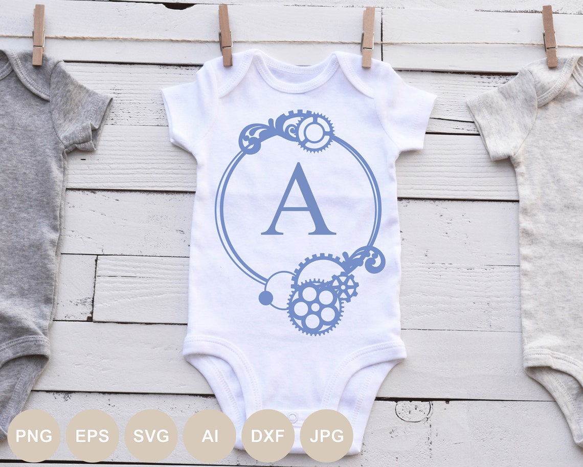 Steampunk Frame Svg File Circle Frame Svg Steampunk Cut | Etsy