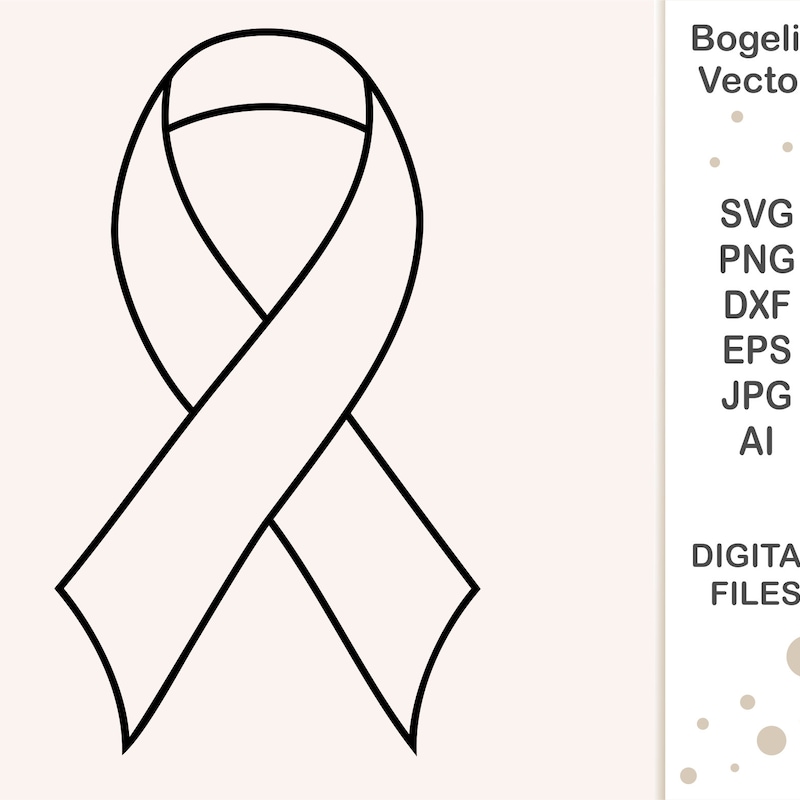 Cancer Ribbon Svg - Etsy