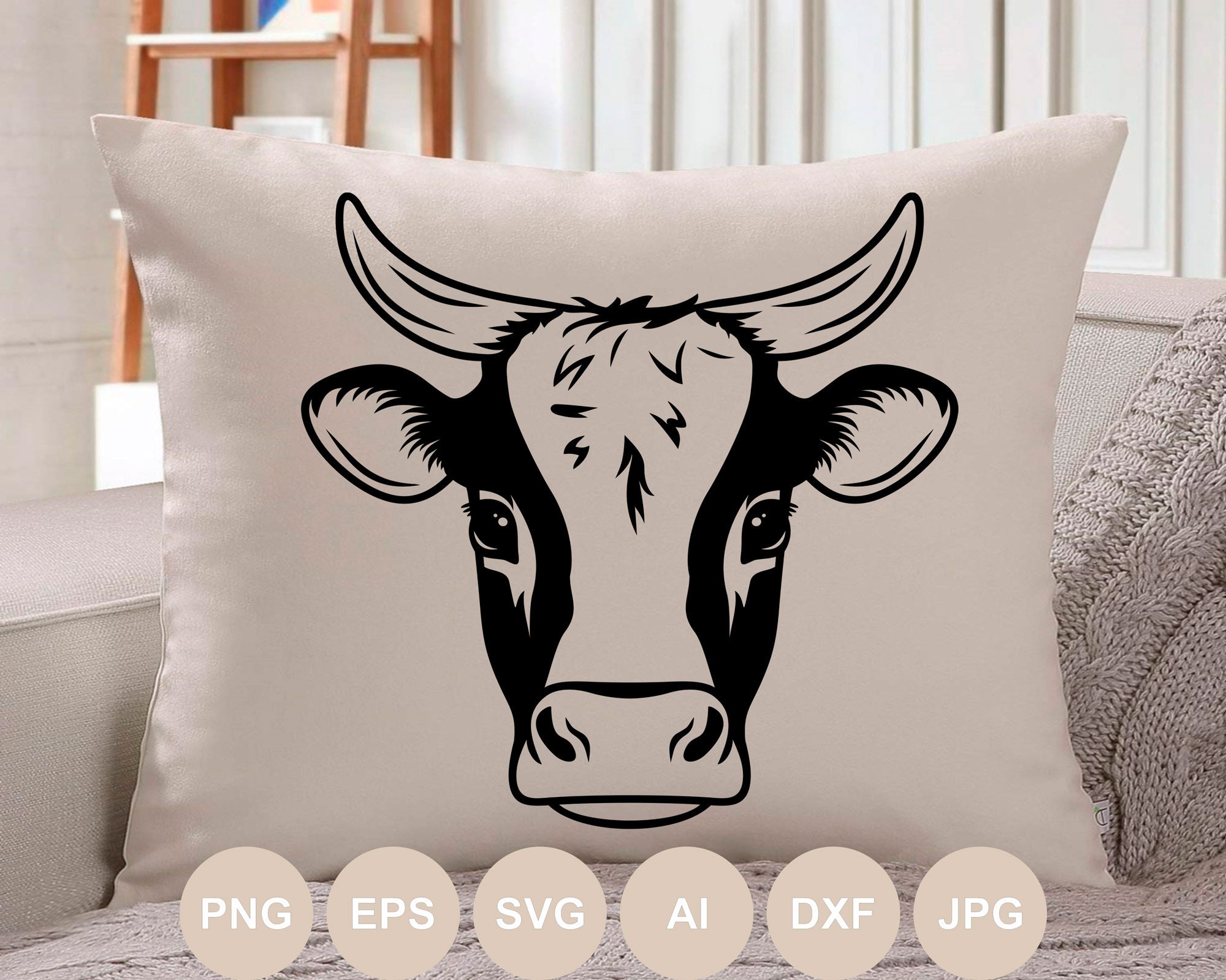 Cow Svg Cow Cut File Farm Animal Svg Cow Head Svg - Etsy Canada