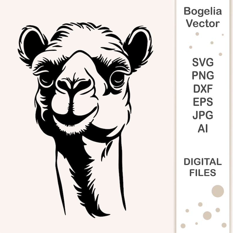 Camel Svg Cut File, Camel Head Svg, Animal Face Svg, Animal Svg, Camel ...
