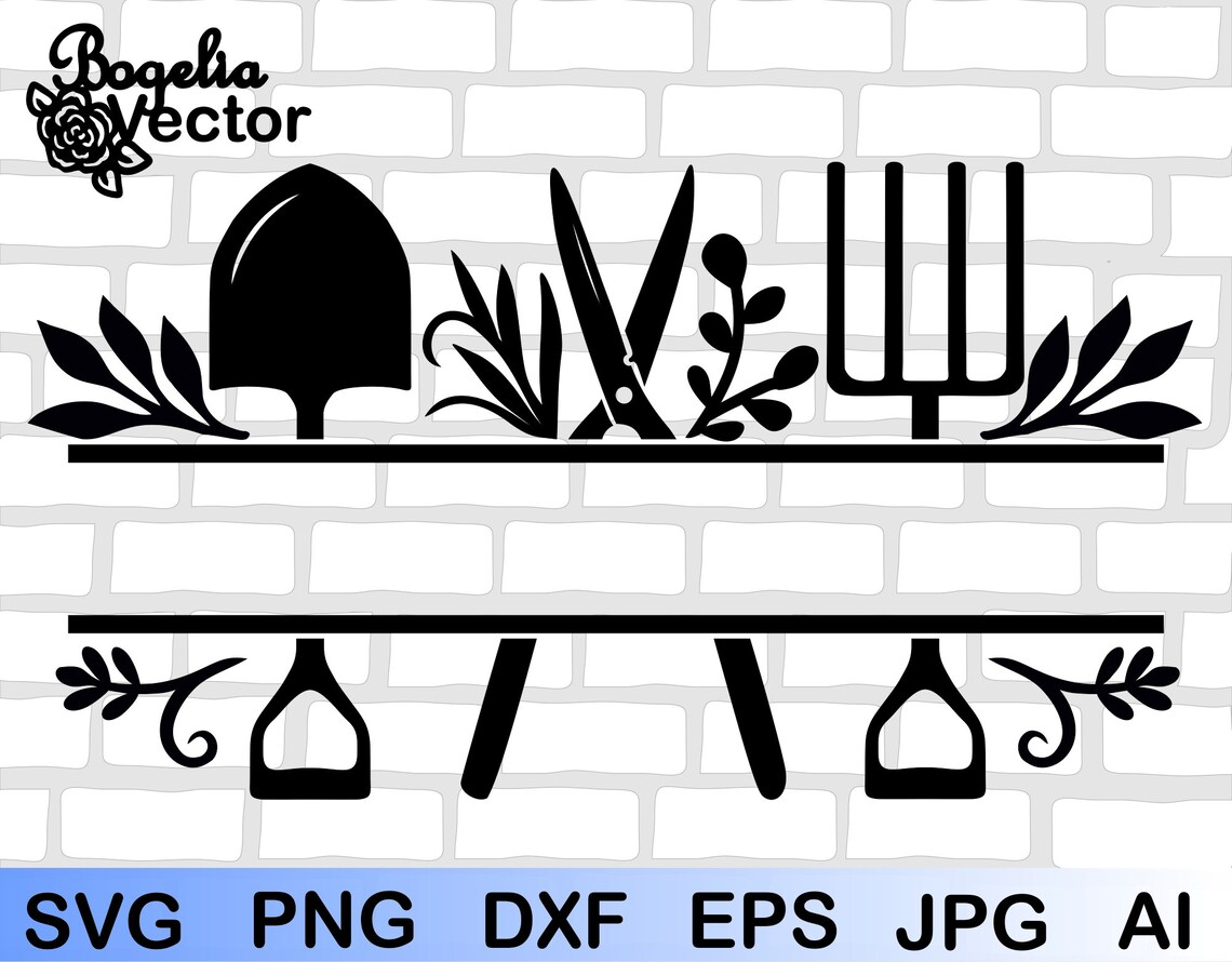 Garden Tools Svg Farm Tools Svg Cut File Floral Tools | Etsy