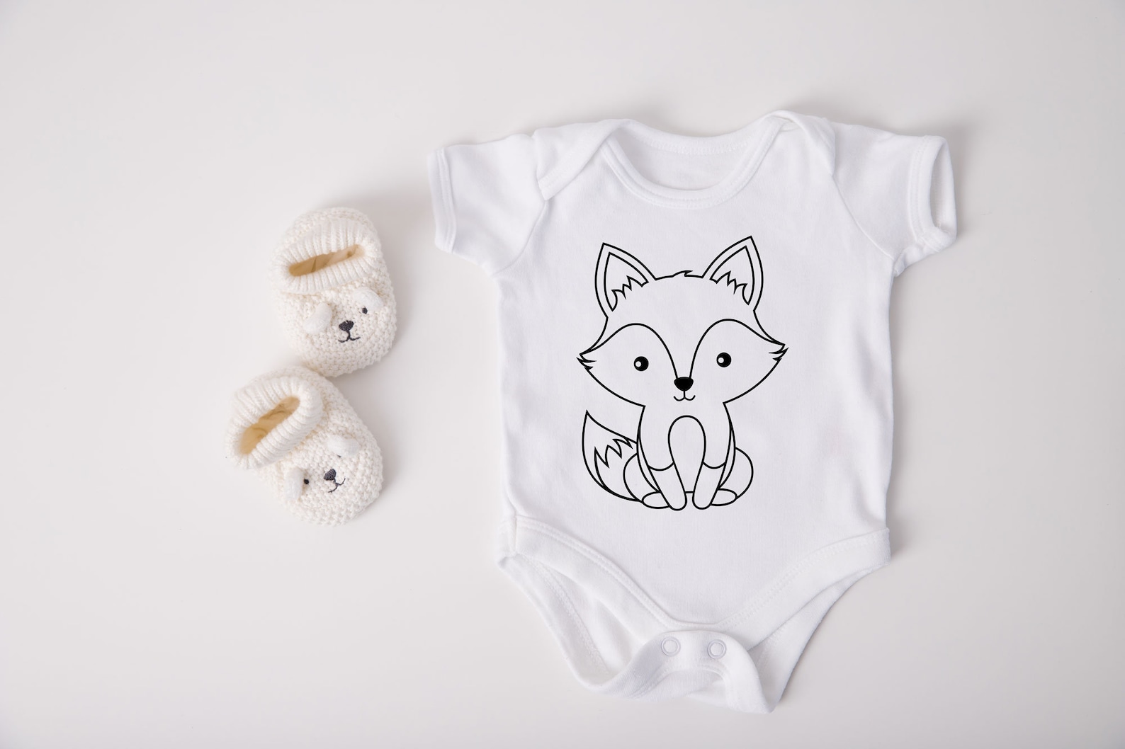 Baby Fox Svg File, Cut File, Baby Fox Svg, Cute Baby Fox, Woodland ...