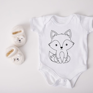 Baby Fox Svg File, Cut File, Baby Fox Svg, Cute Baby Fox, Woodland ...