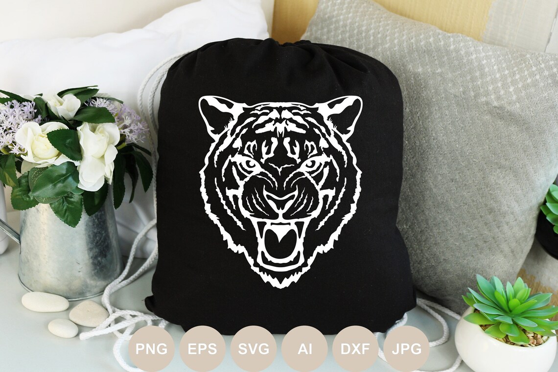 Roaring Tiger Svg Cut File Angry Tiger Svg Tiger Face Svg - Etsy