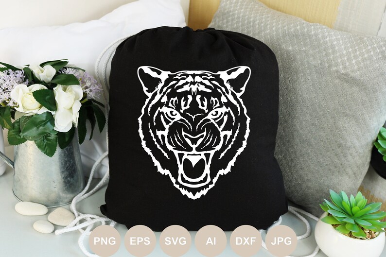 Roaring Tiger Svg Cut File Angry Tiger Svg Tiger Face Svg - Etsy