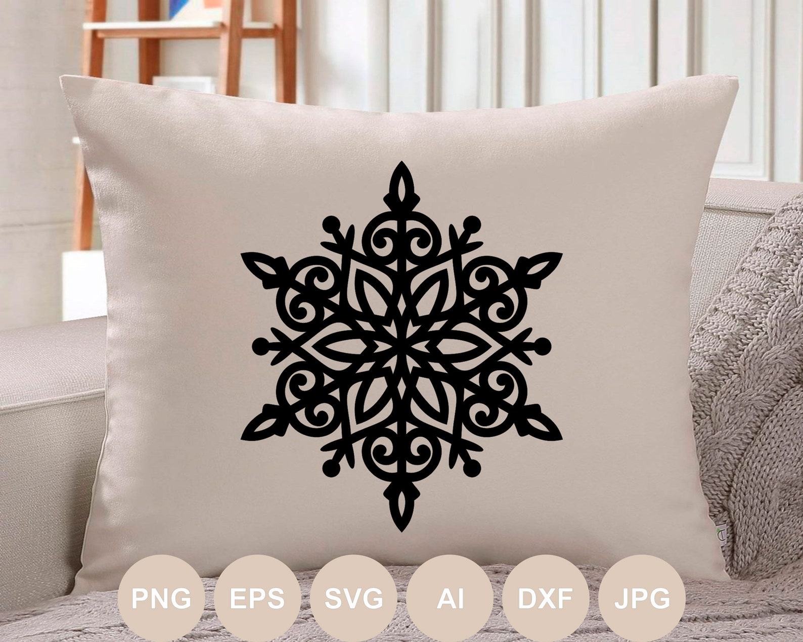 Snowflake Svg Cut File Christmas Svg Christmas Laser Cut - Etsy