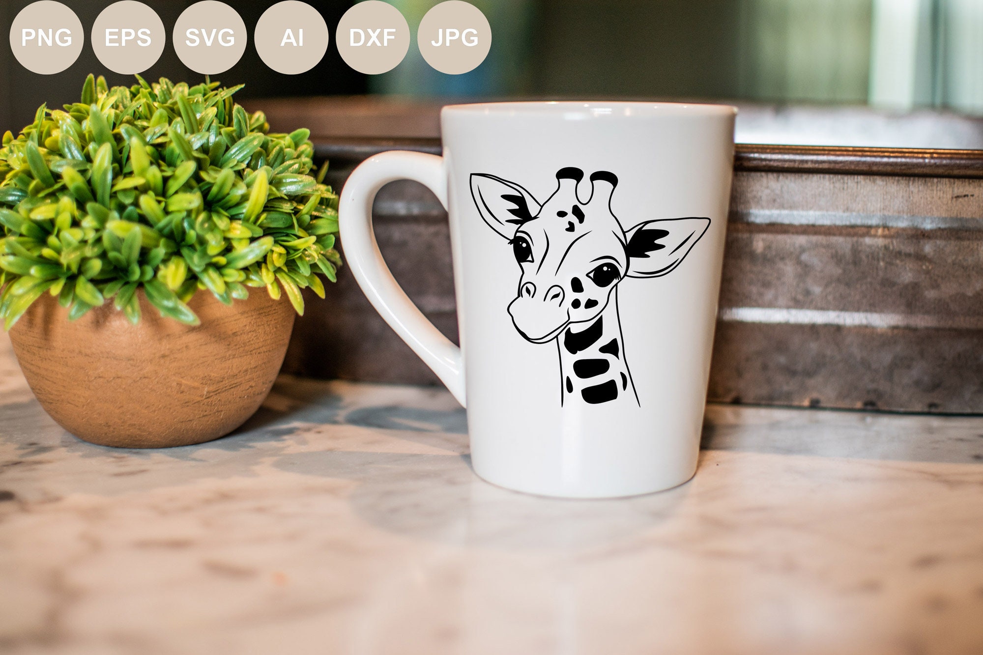 Giraffe Svg File, Giraffe Cut File, Animal Svg, Giraffe Face, Safari ...