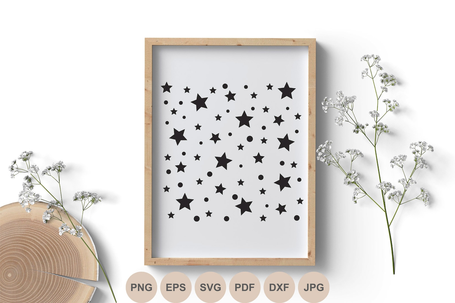 Stars Svg Cut File Stencil Template Svg Dxf Galaxy Stars - Etsy