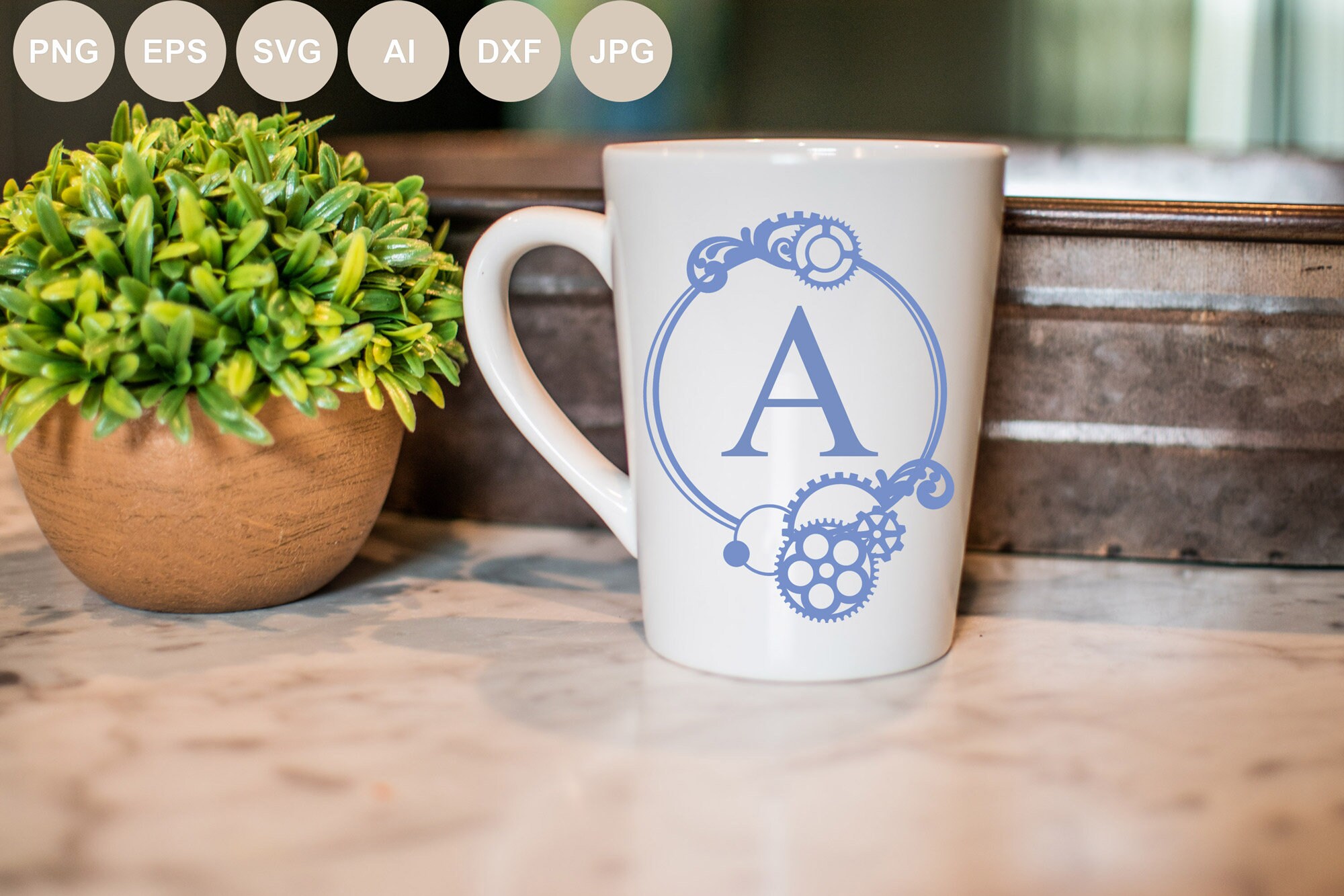 Steampunk Frame Svg File Circle Frame Svg Steampunk Cut - Etsy