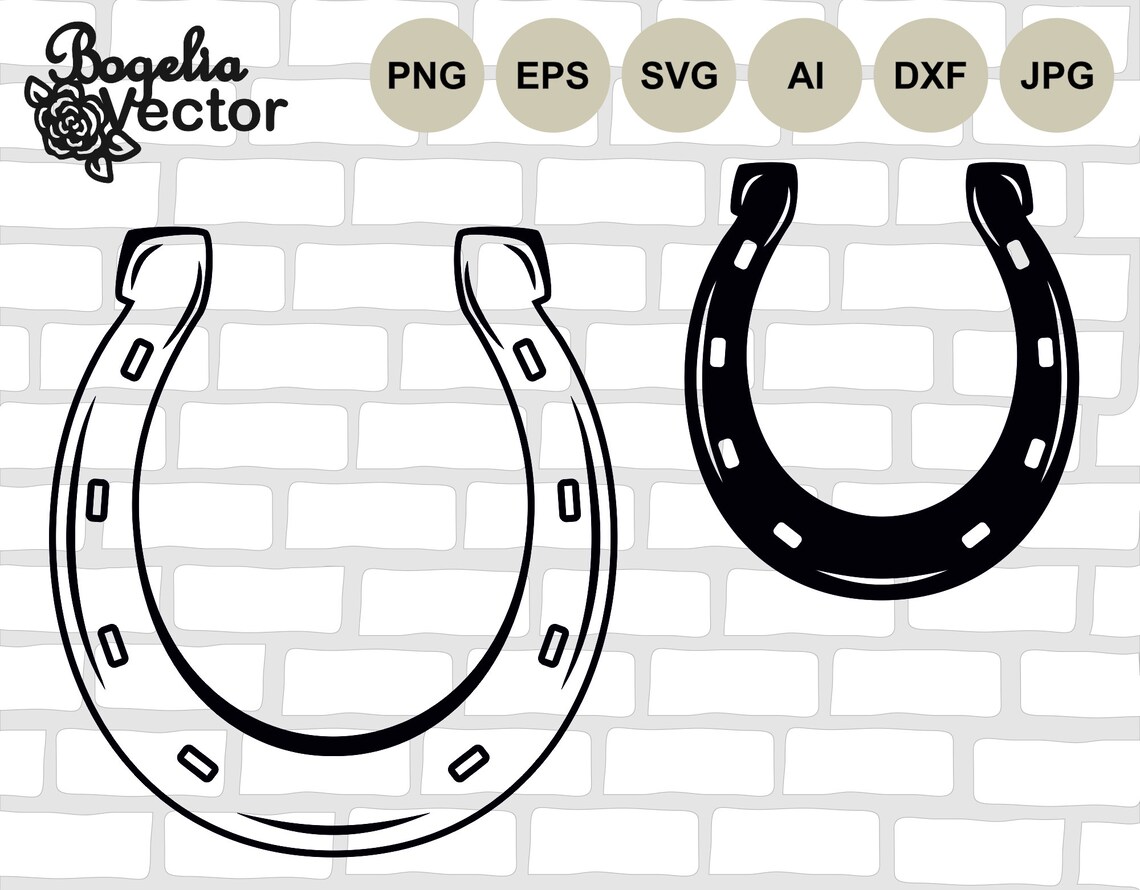 Horseshoe Svg Files, Horse Shoe Cut Files, Western Svg, Farm Svg ...