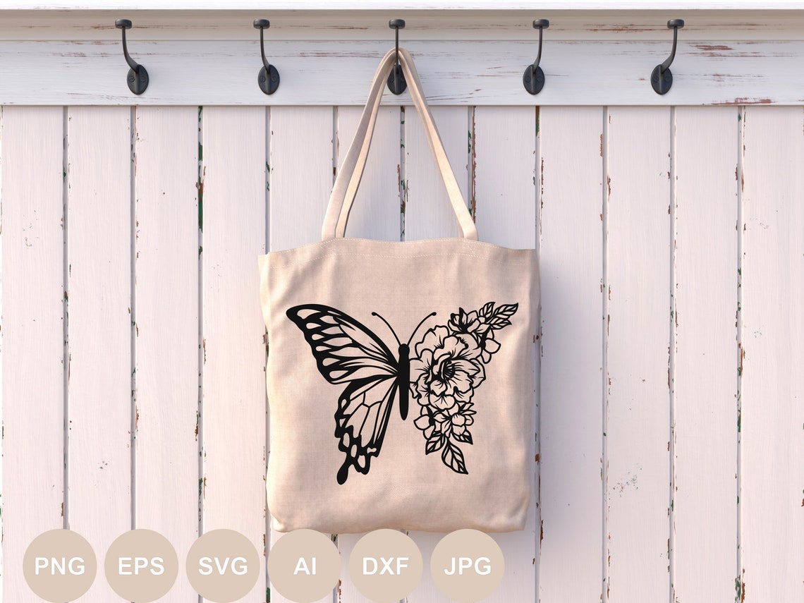 Butterfly Svg Floral Butterfly Svg Butterfly Cut File - Etsy