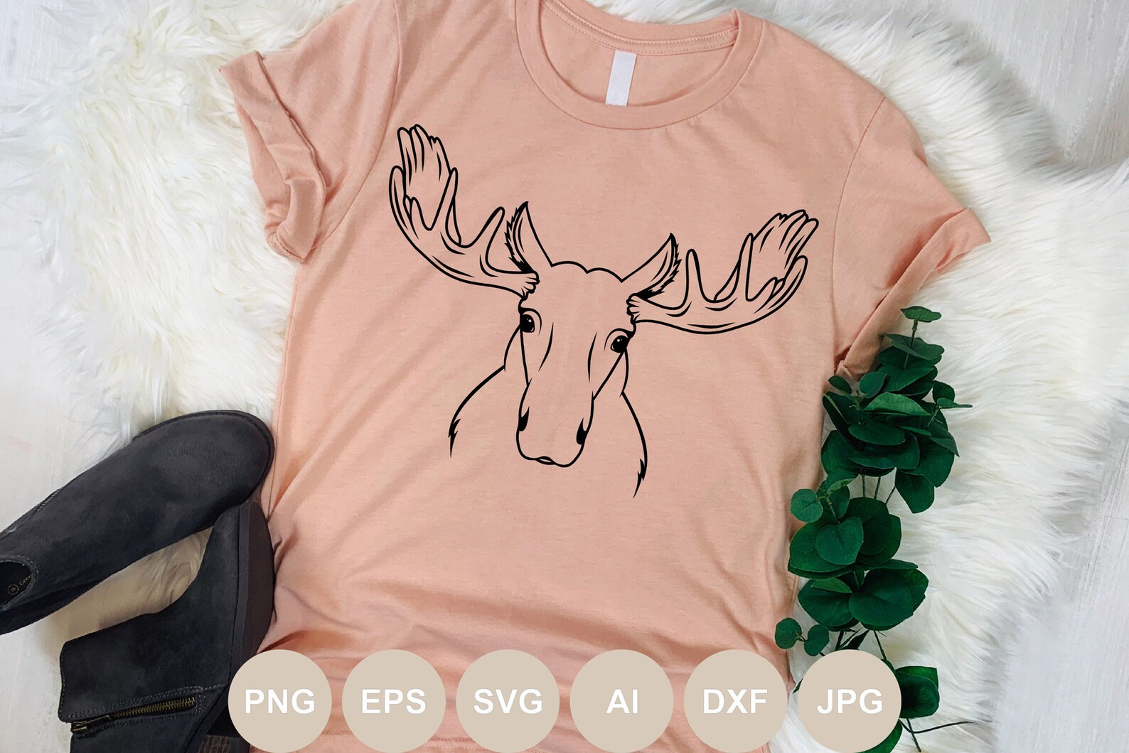 Moose Svg Moose Cur File Moose Face Svg Forest Animal Svg - Etsy