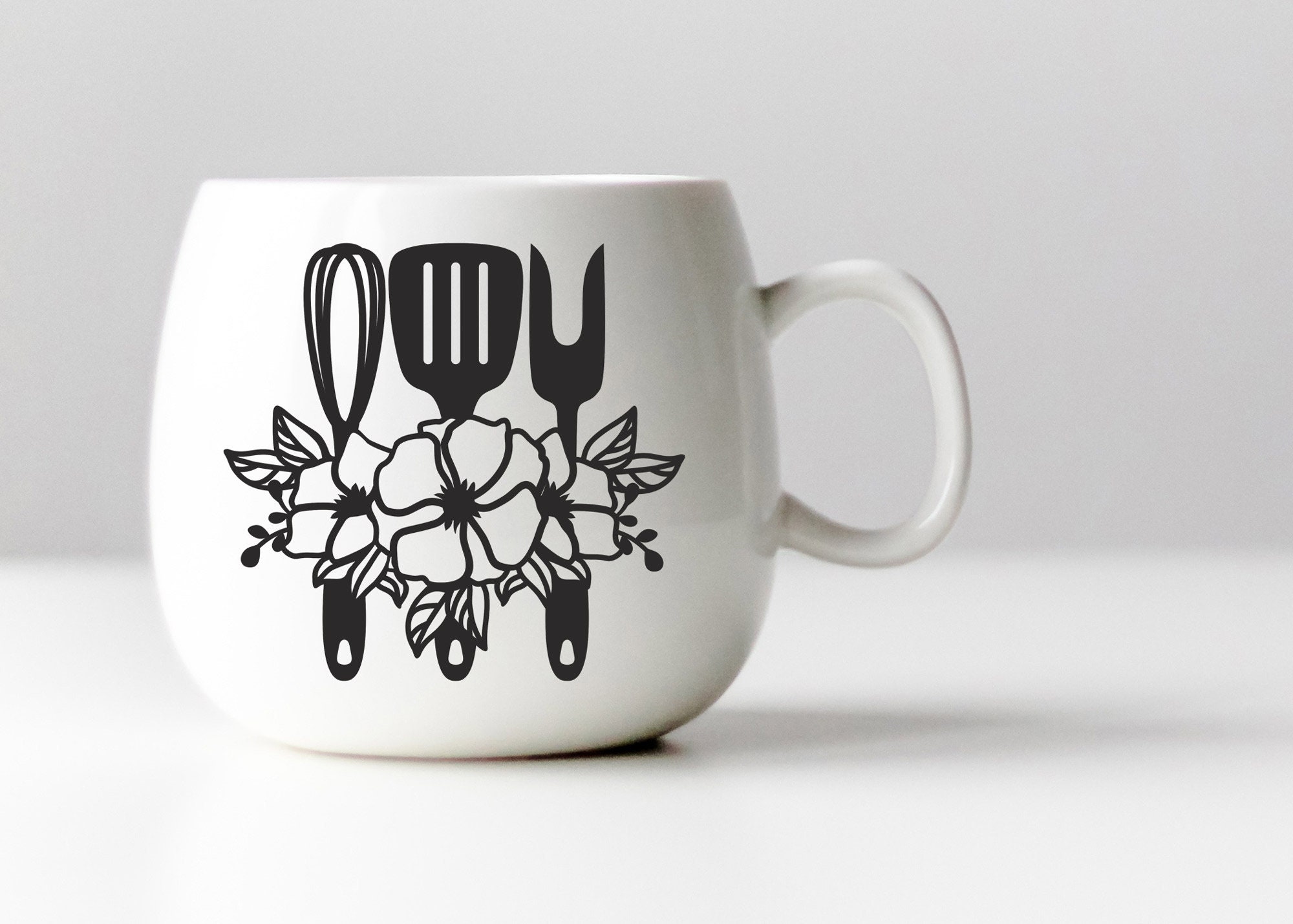 Floral Kitchen Svg Kitchen Tools Svg Kitchen Cut File | Etsy