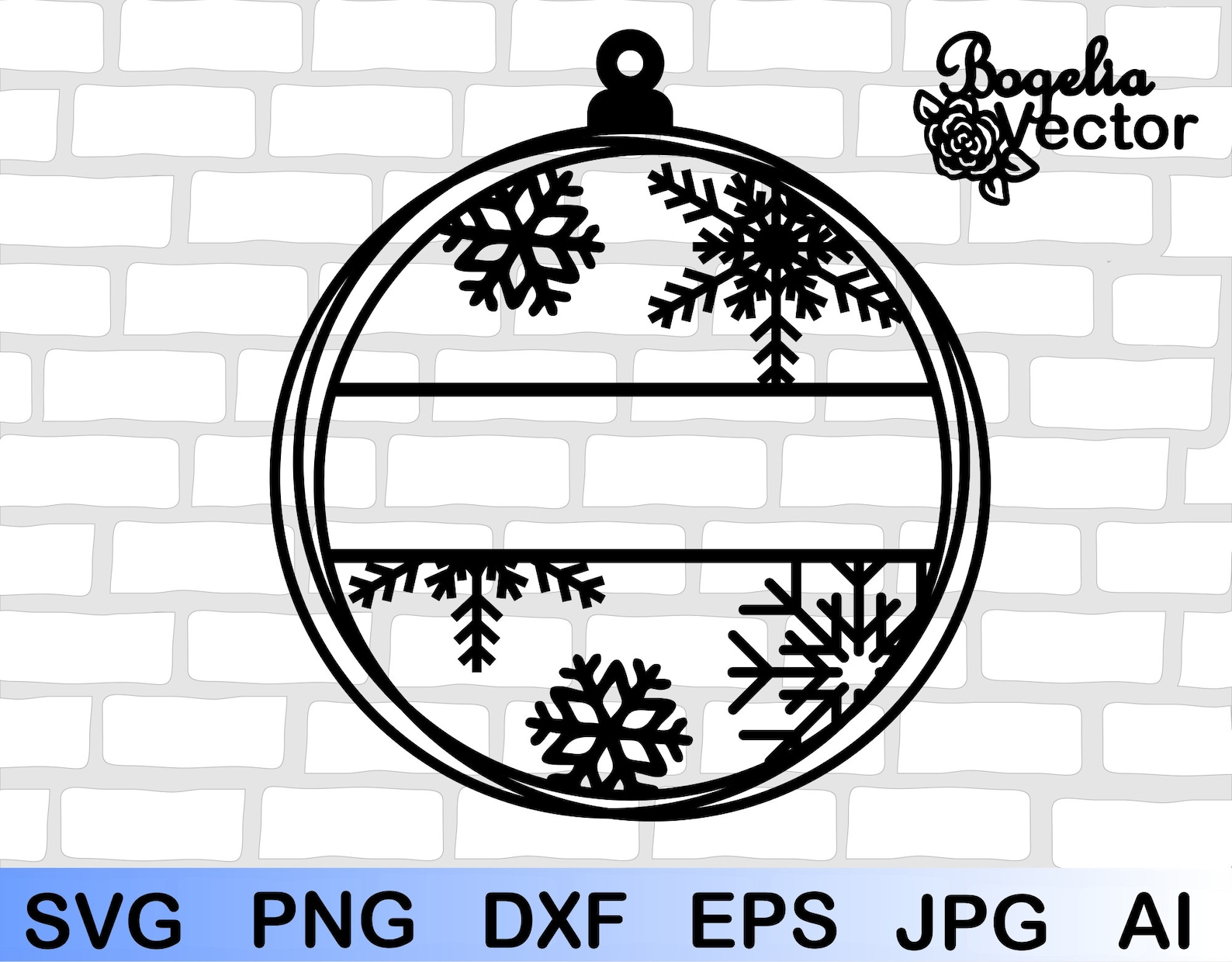 Christmas Baubles Svg File Christmas Frame Cut File - Etsy