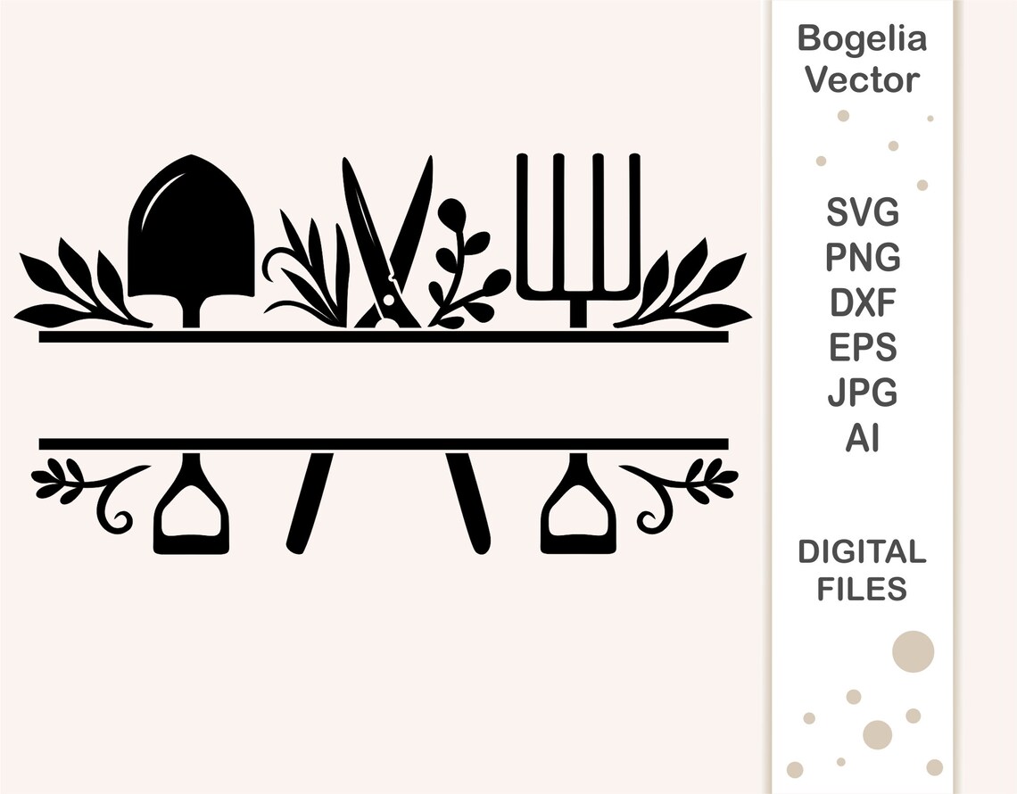 Garden Tools Svg Farm Tools Svg Cut File Floral Tools - Etsy