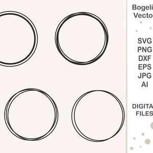 Circle Frame Svg, Monogram Frame Svg, Round Frame Svg, Wedding Frame ...