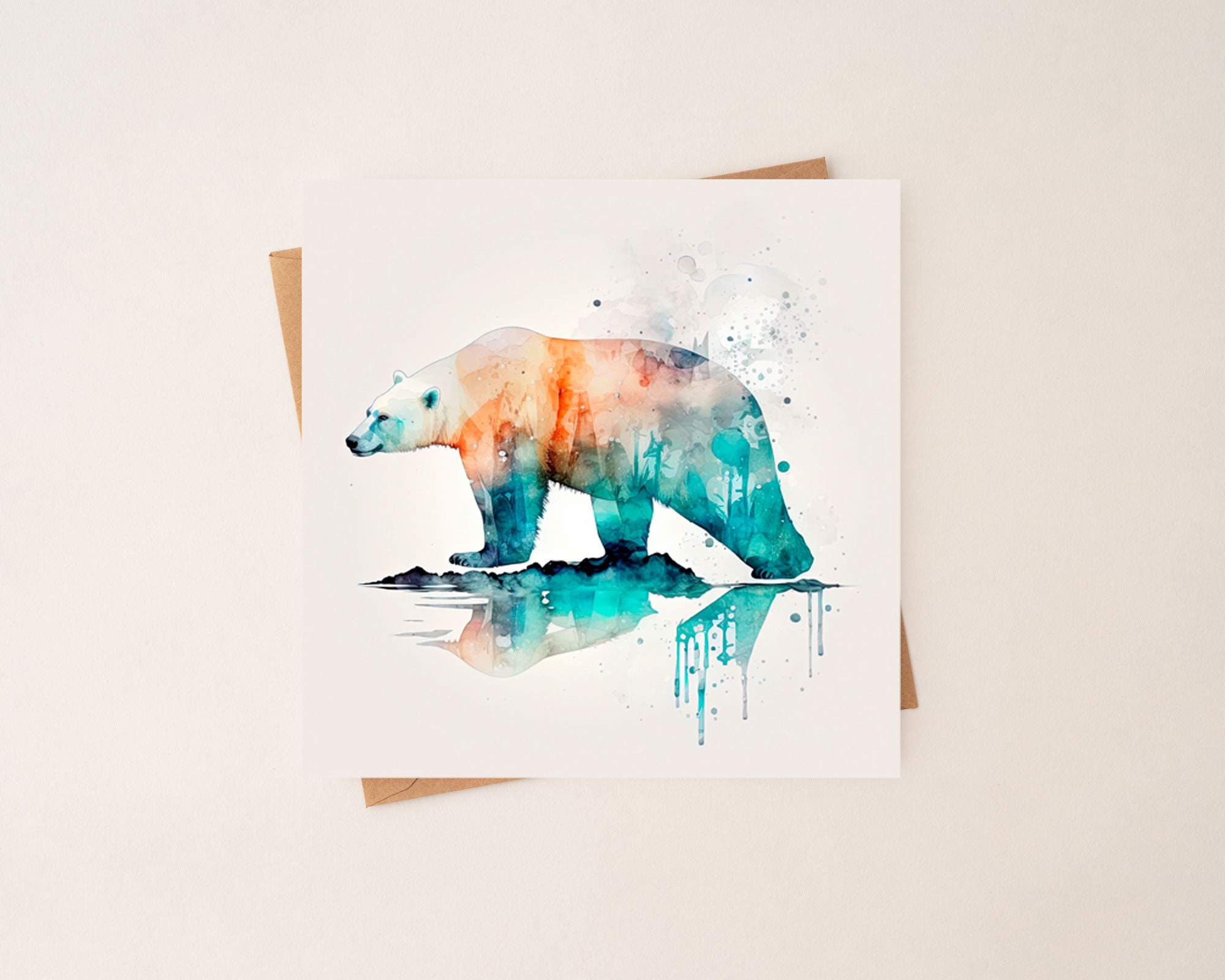 Watercolor Bear Clipart White Bear Clipart Jpg High Quality - Etsy