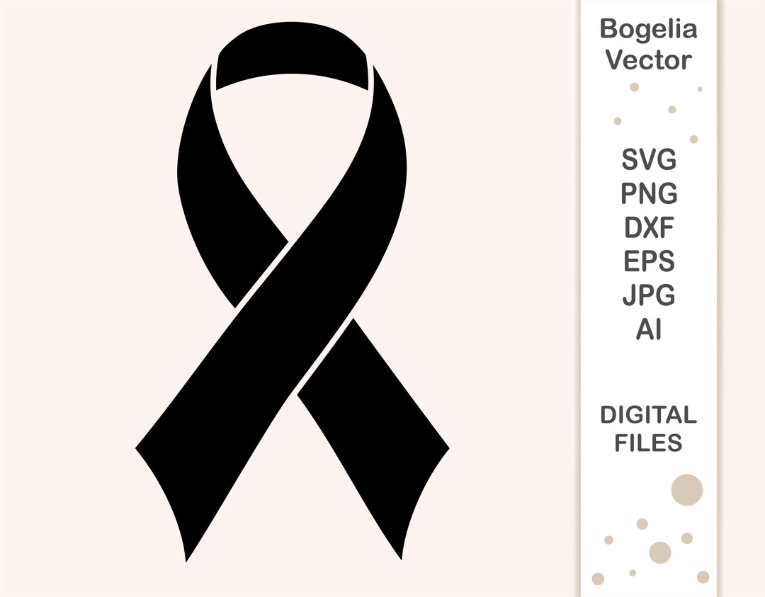 Breast Cancer Ribbon Svg Ribbon Cut File Awareness Ribbon - Etsy