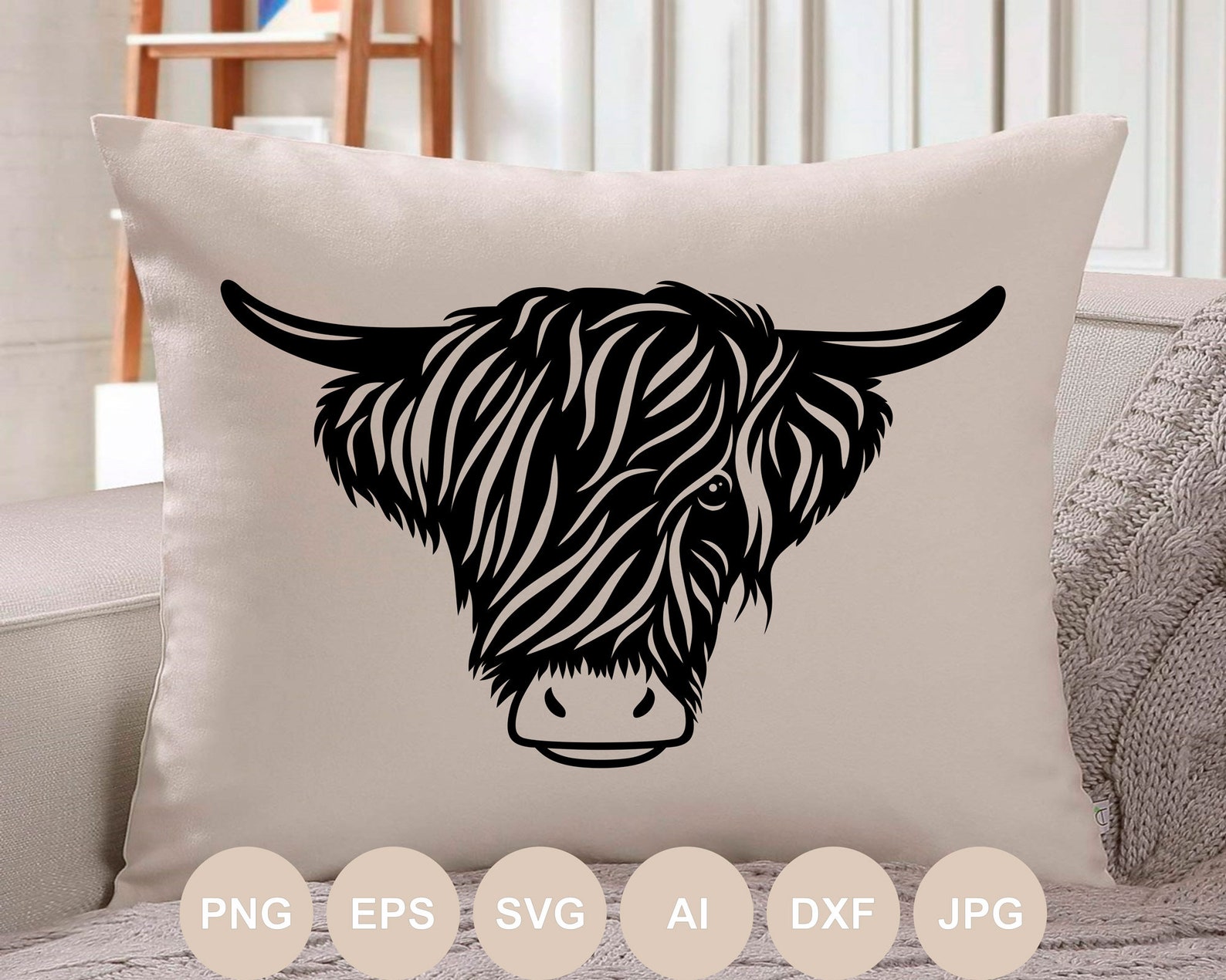 Highland Cow Svg Cow Svg Cow Cut Files Scottish Highland | Etsy