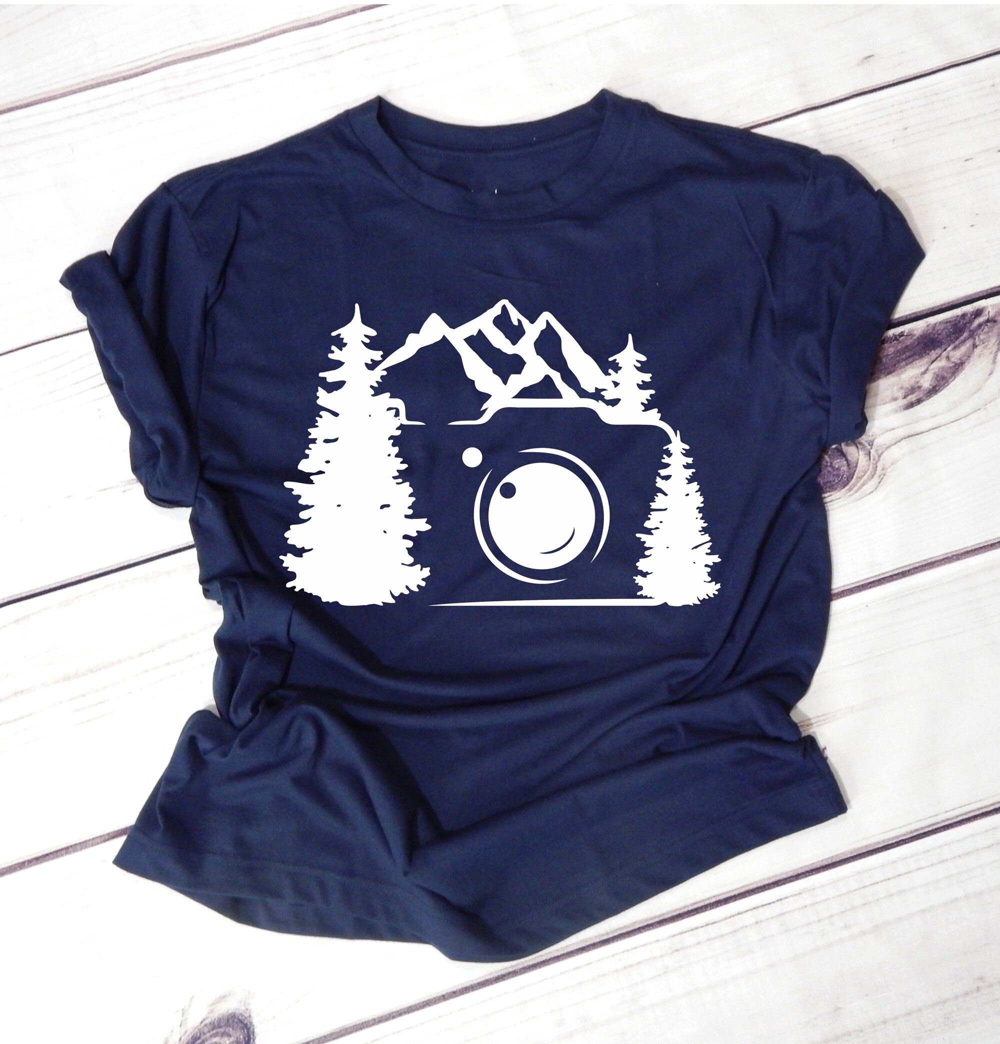 Mountain Camera Svg Cricut Camping Shirt Design Photography - Etsy