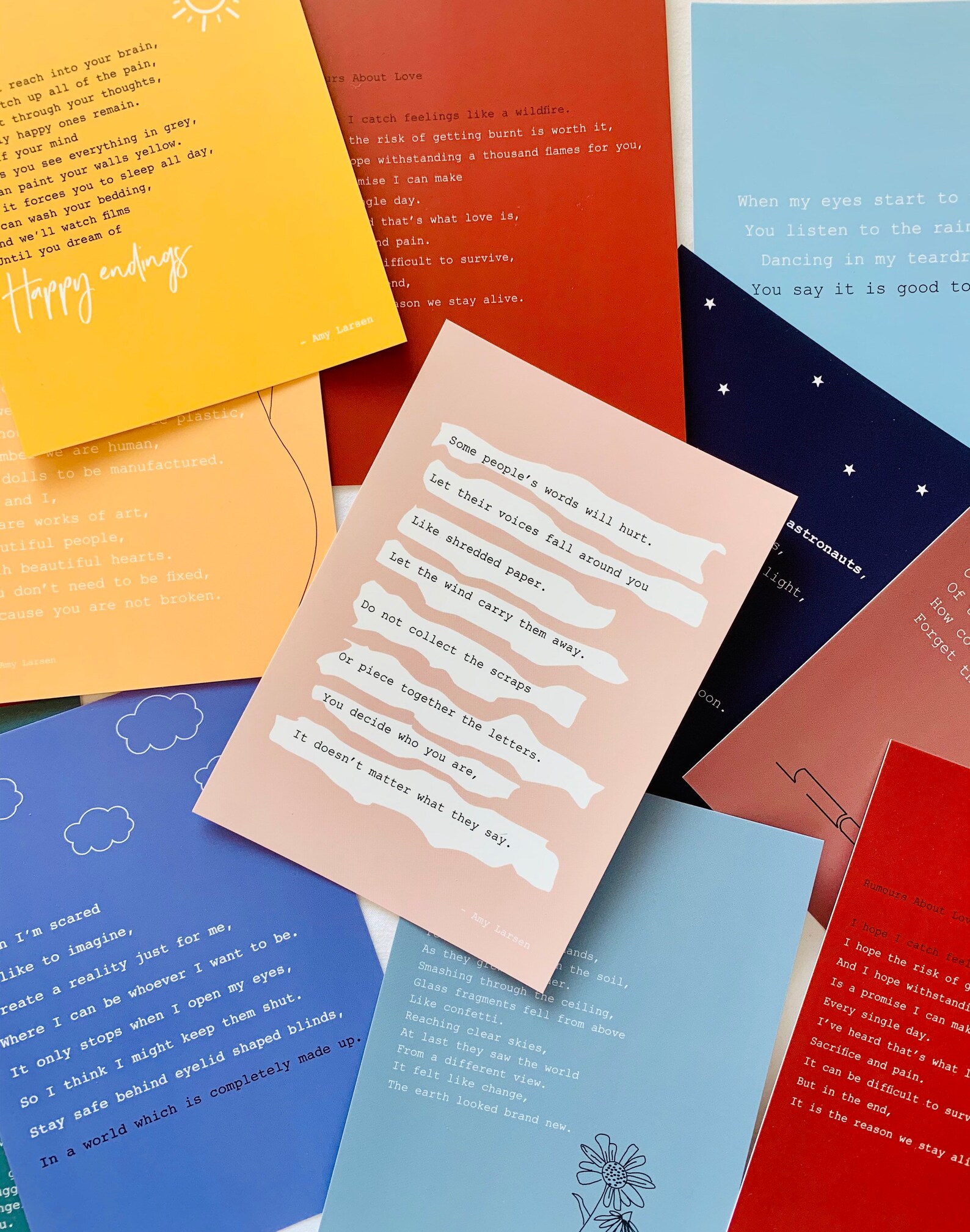 Self-love Poetry Postcard Poetry Print Original Poem Poem - Etsy