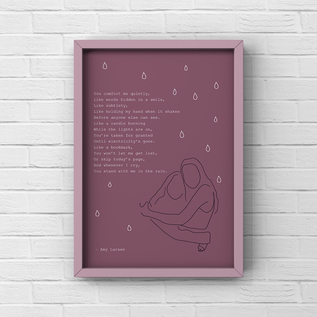 Friendship Card | Poetry Print | Original Poem | Birthday Card | Best ...