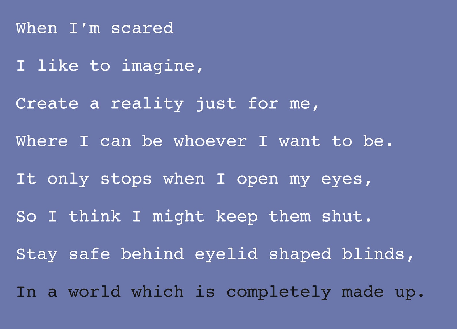 Imagine Original Poetry Postcard Poetry Print Original - Etsy