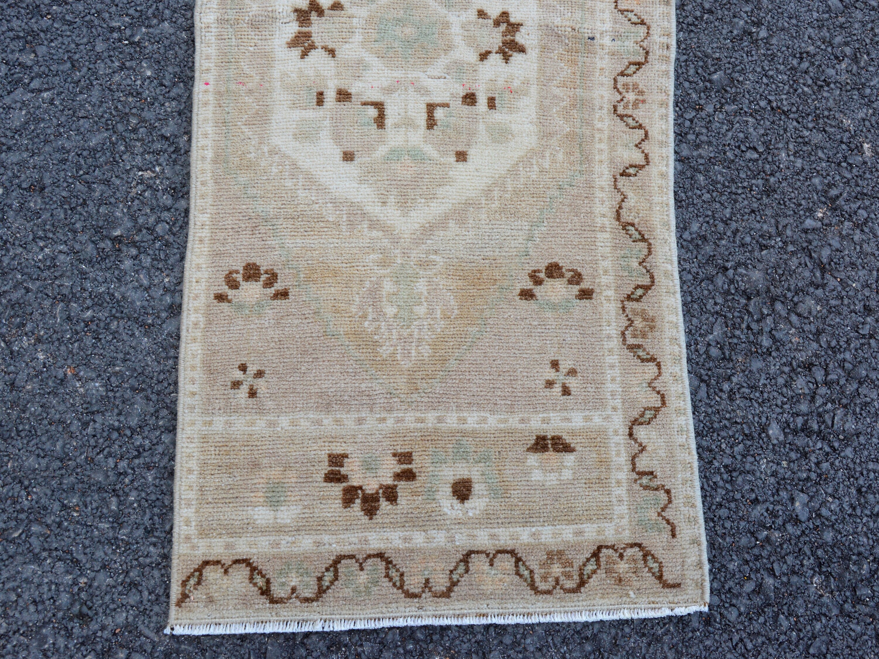 Faded Door Mat 2x3 Muted Turkish Rug Worn Anatolian Rug - Etsy