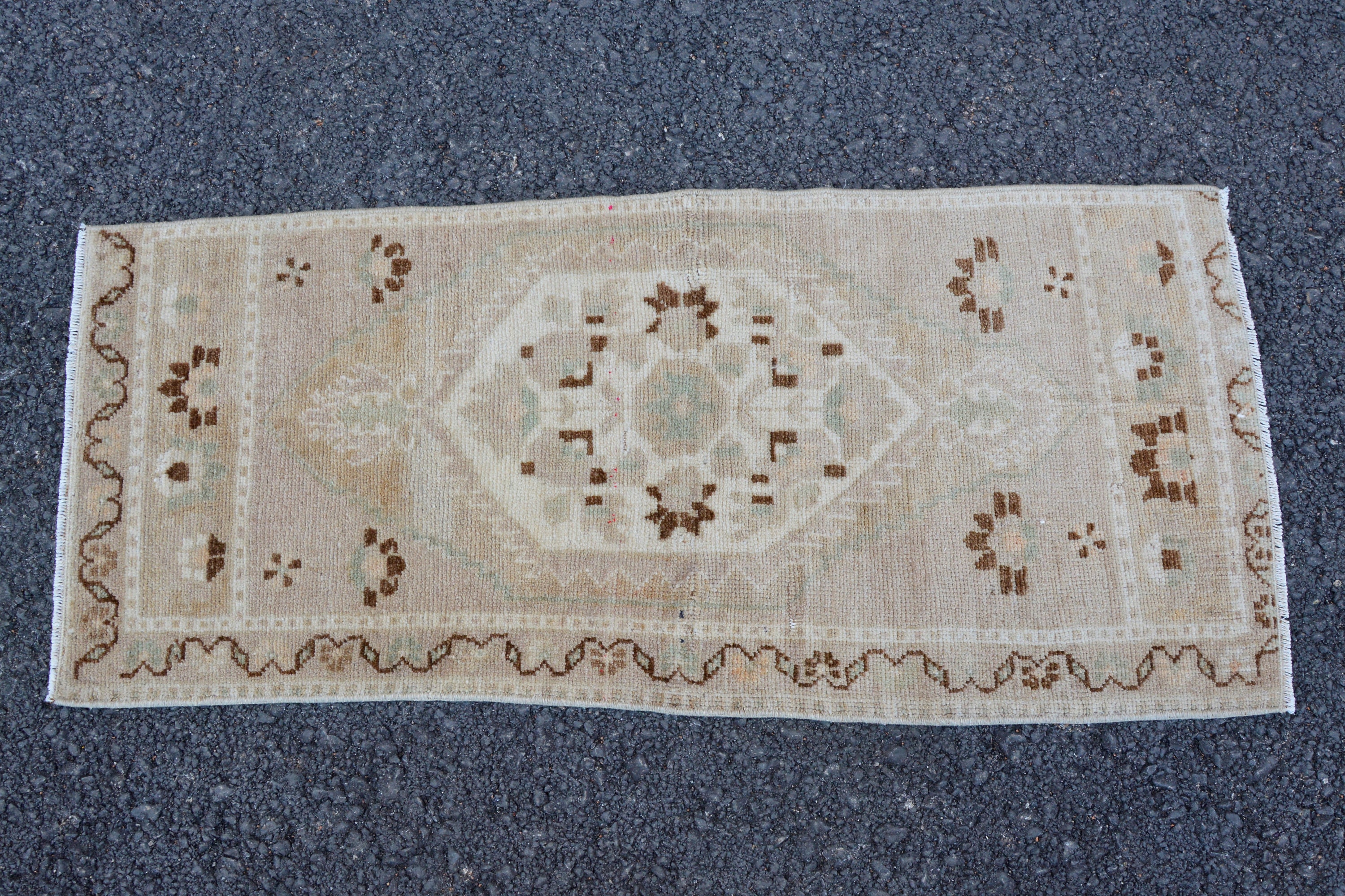 Faded Door Mat 2x3 Muted Turkish Rug Worn Anatolian Rug - Etsy