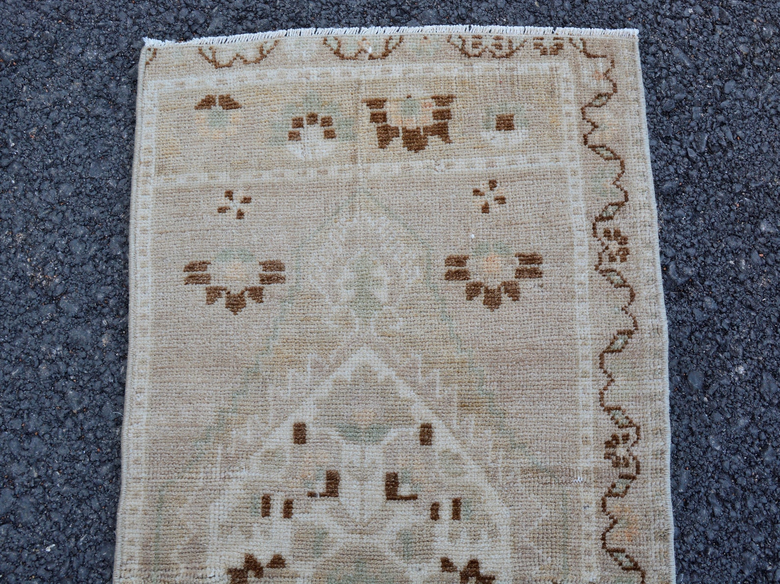 Faded Door Mat 2x3 Muted Turkish Rug Worn Anatolian Rug - Etsy