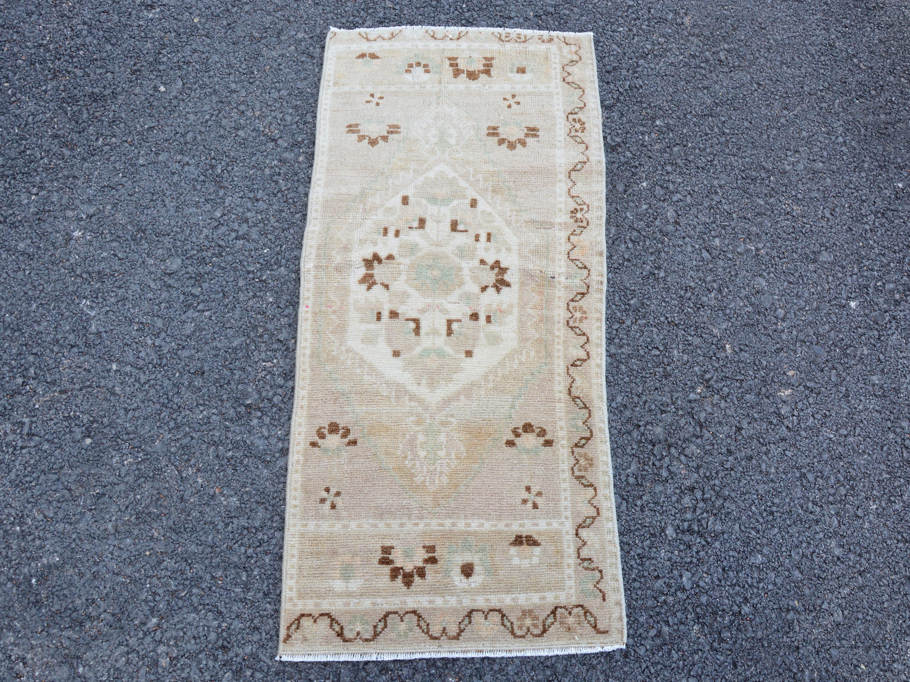 Faded Door Mat 2x3 Muted Turkish Rug Worn Anatolian Rug - Etsy