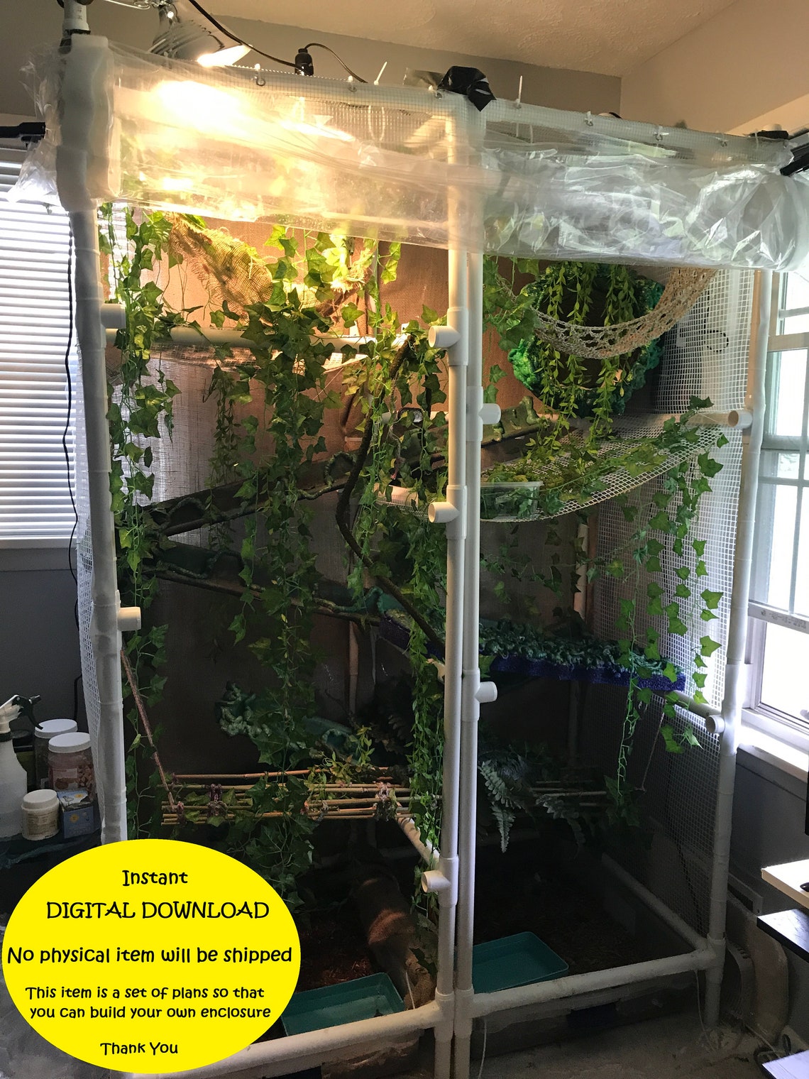 Plans DIY Reptile Enclosure 62.67 Cubic Feet PLANS - Etsy