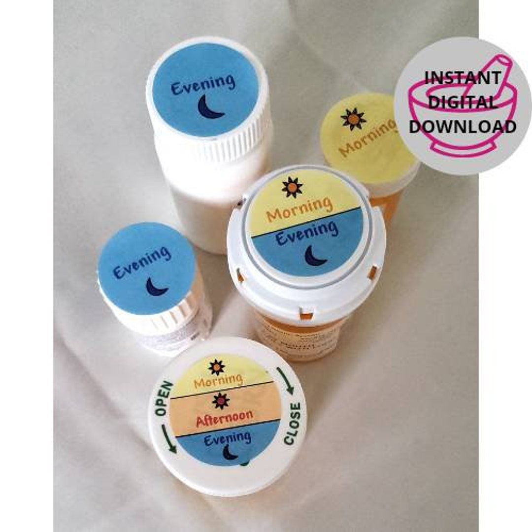 Medication Bottle Label Mixed Pack - Etsy