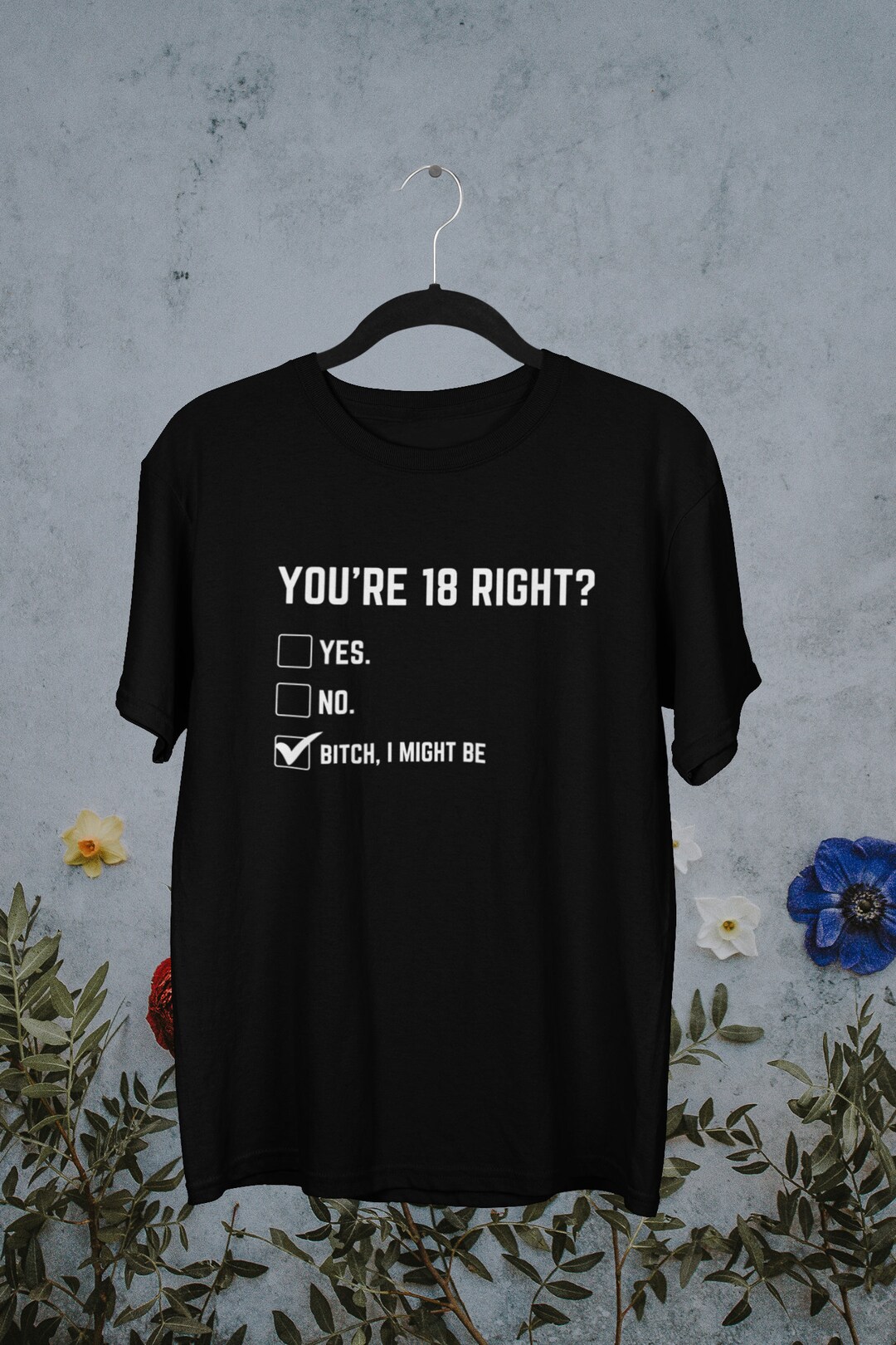 18th Birthday Shirt, 18 Years Old Tshirt, Eighteen Birthday Tee, Sweet ...