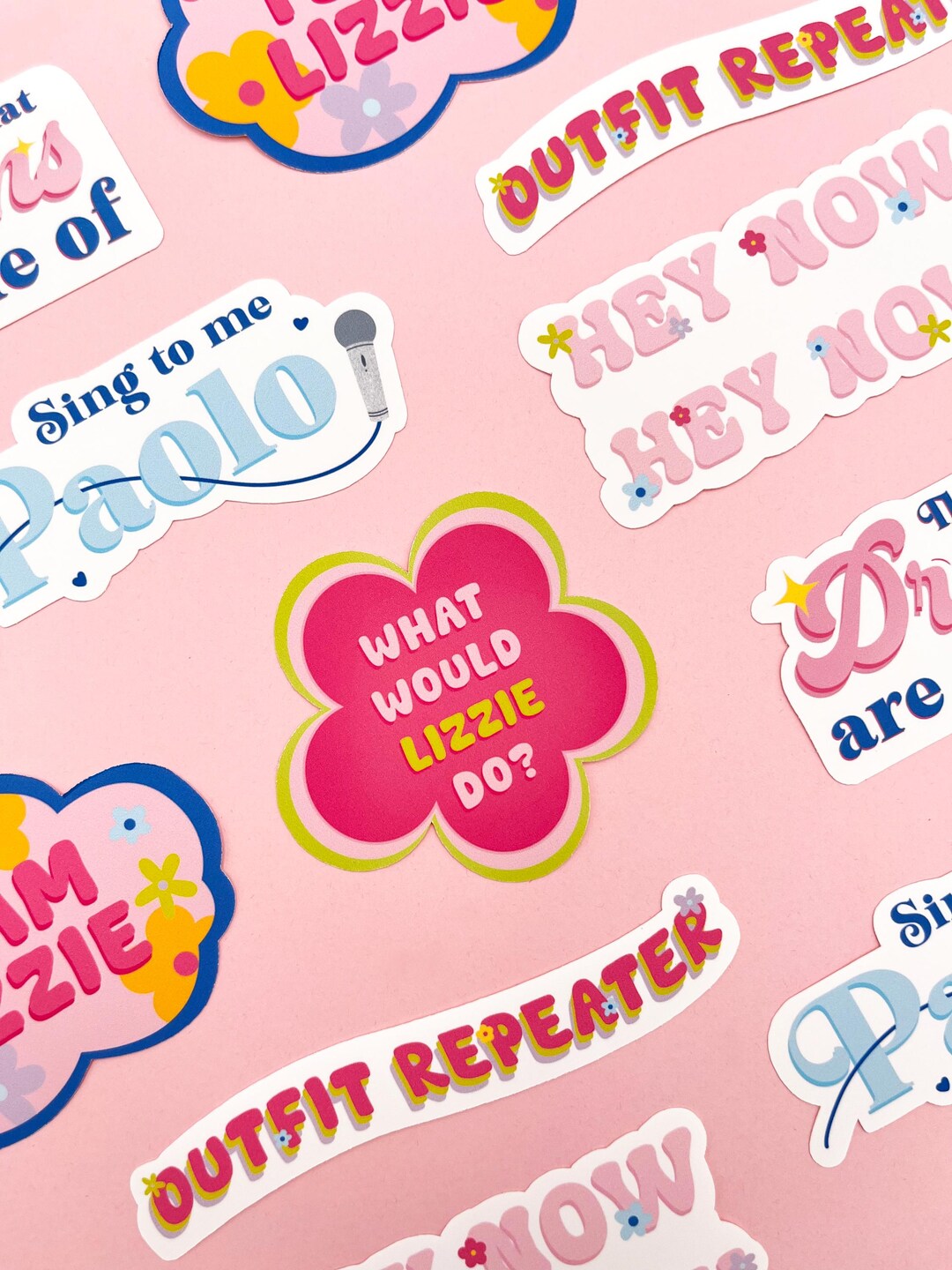 Lizzie M Inspired Matt Vinyl Stickers Individual & Packs - Etsy