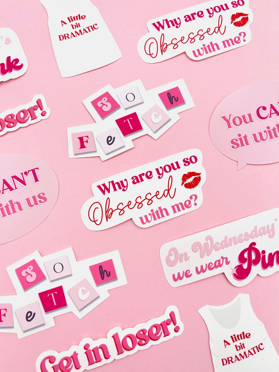 Mean Girls Inspired Matt Vinyl Stickers | Individual & Packs - Etsy UK