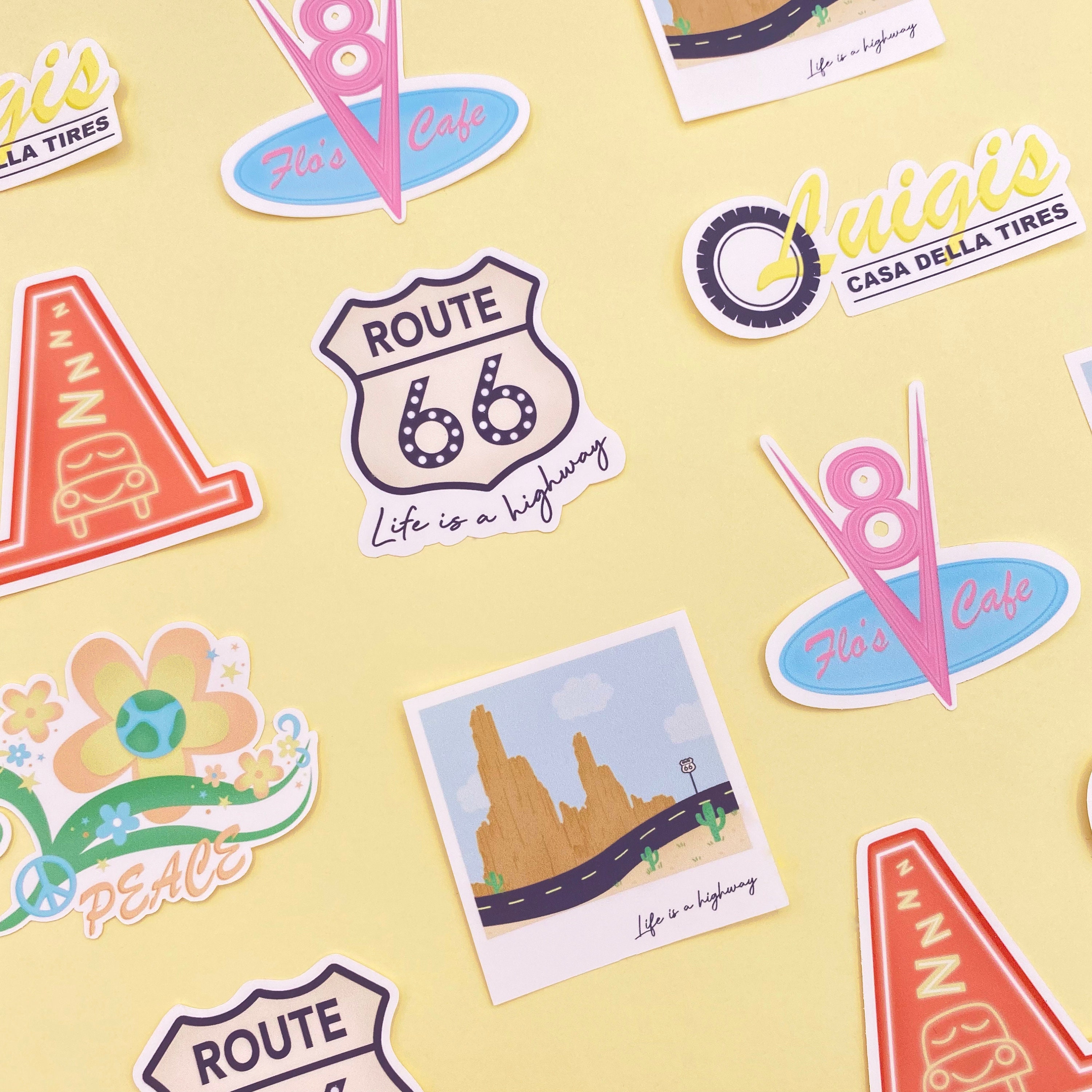 CARS Inspired Matt Vinyl Stickers Individual & Packs | Etsy