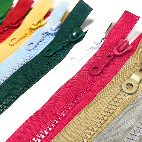 Chunky Open Ended Zip Plastic Teeth Choice of 25 Colours & - Etsy