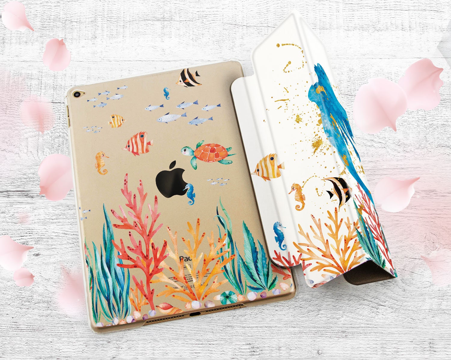 Mermaid iPad case iPad cover 12.9 fish iPad case cute iPad | Etsy