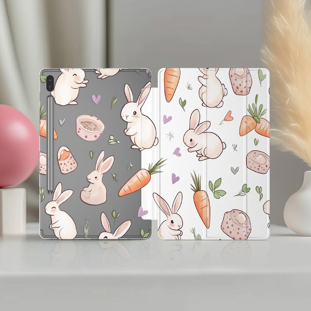 Spring Bunnies Cute Case for Galaxy A7 Lovely Animal Galaxy Tab S6 Lite ...
