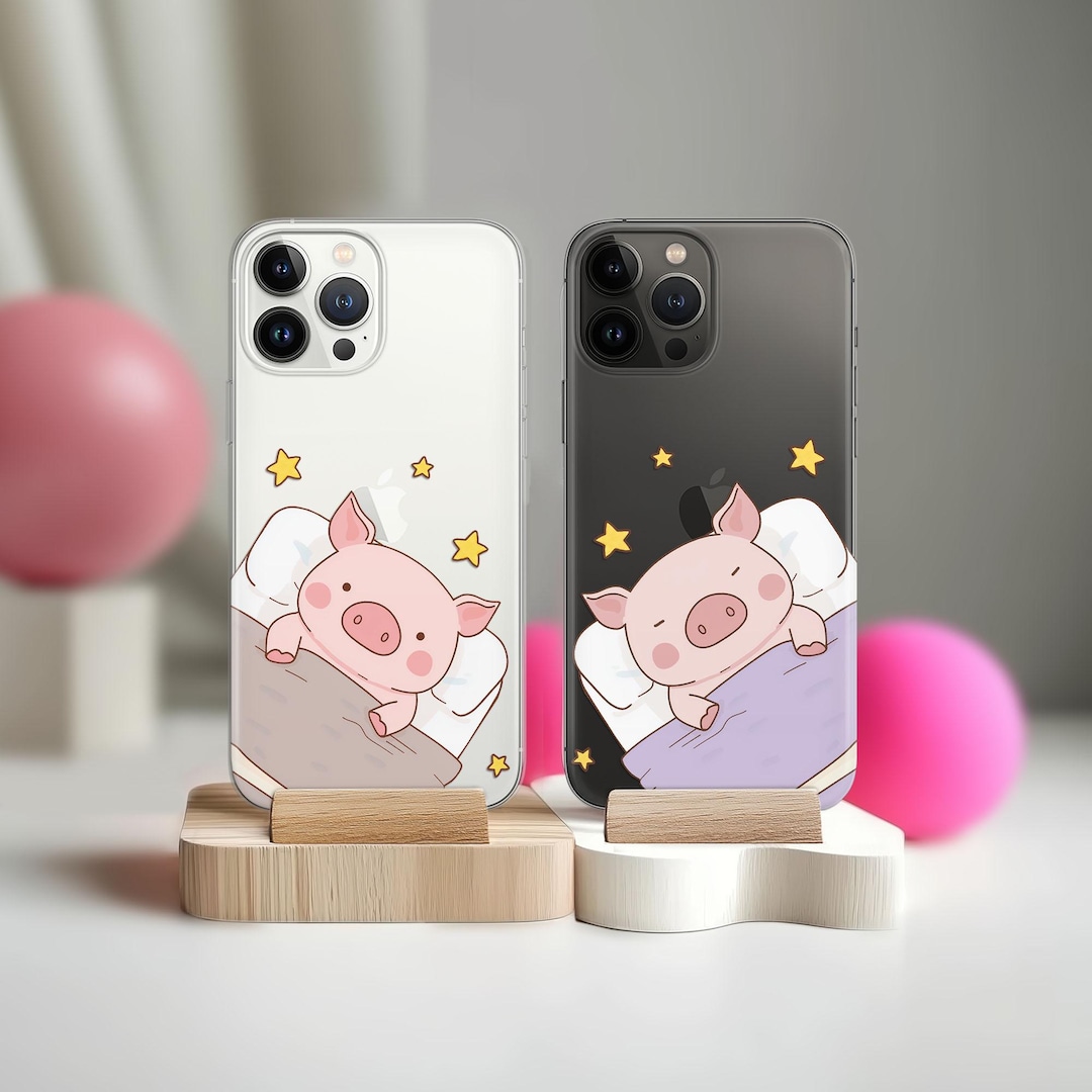 Cute Piglets Couple Matching Phone Cases for iPhone 16 15 14 13 12 11 ...