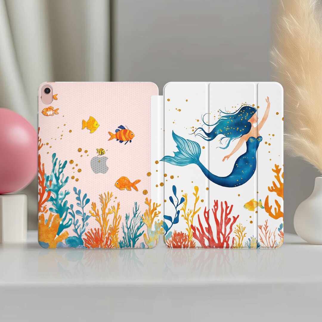 Mermaid iPad Case iPad Cover 12.9 Fish iPad Case Cute 2022 Mini 6 5 ...