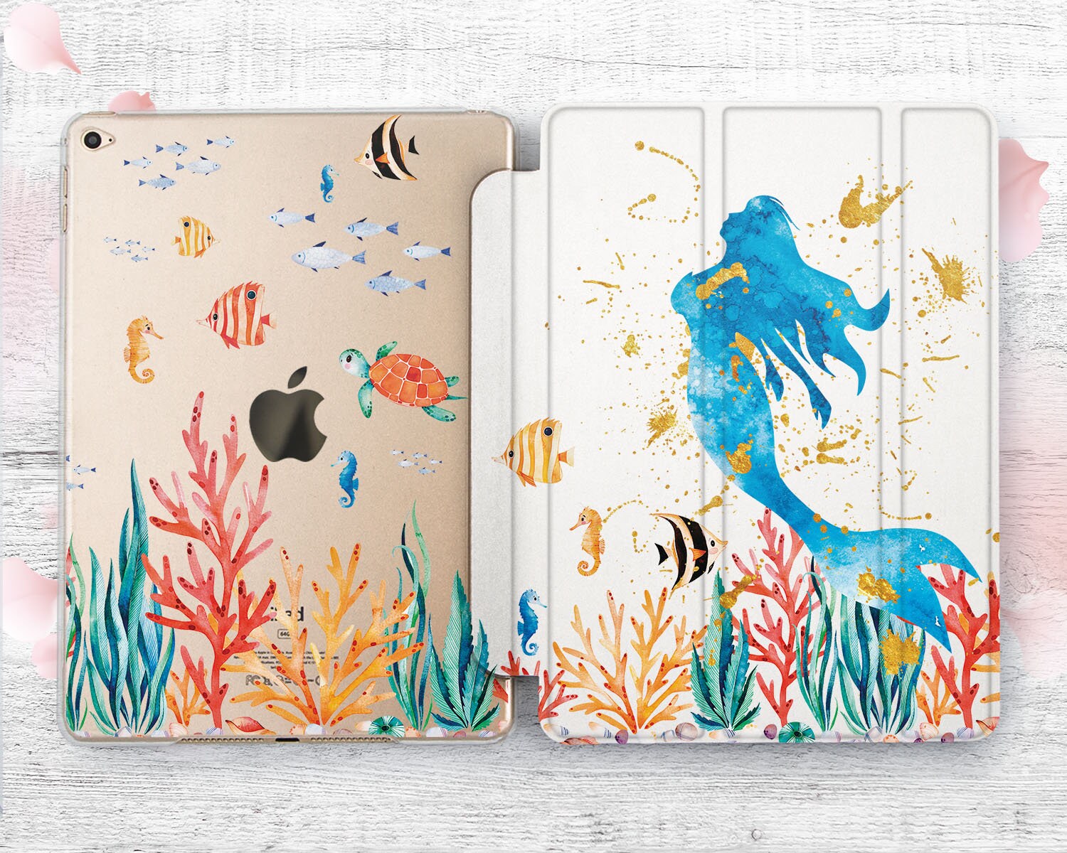 Mermaid iPad case iPad cover 12.9 fish iPad case cute iPad | Etsy