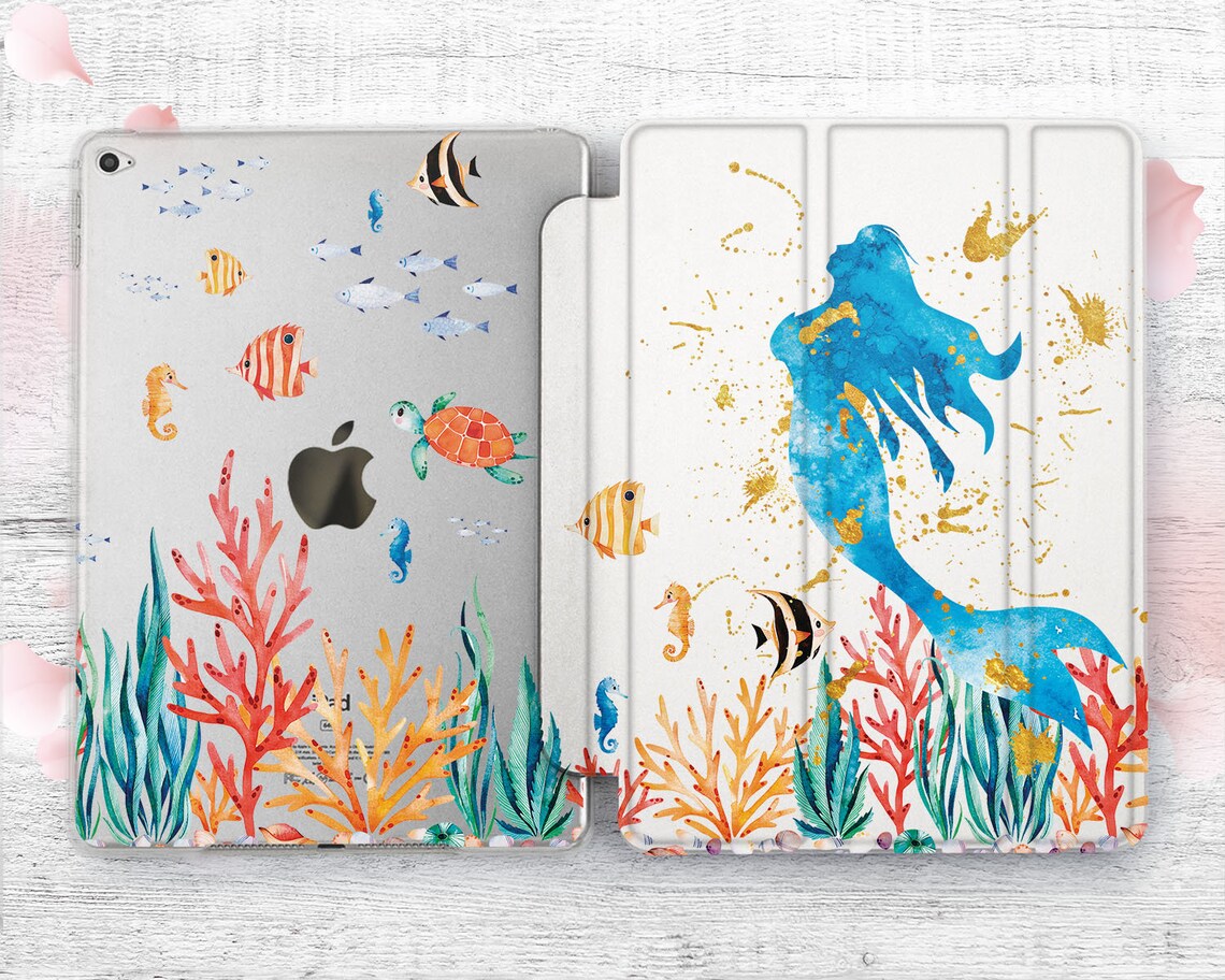 Mermaid Ipad Case Ipad Cover 12.9 Fish Ipad Case Cute Ipad - Etsy UK