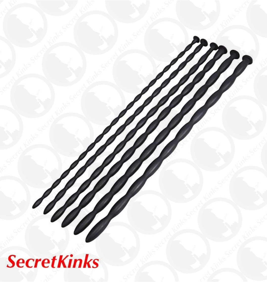 Ribbed Silicone Penis Sounding Rods 6 Different Sizes - Etsy UK