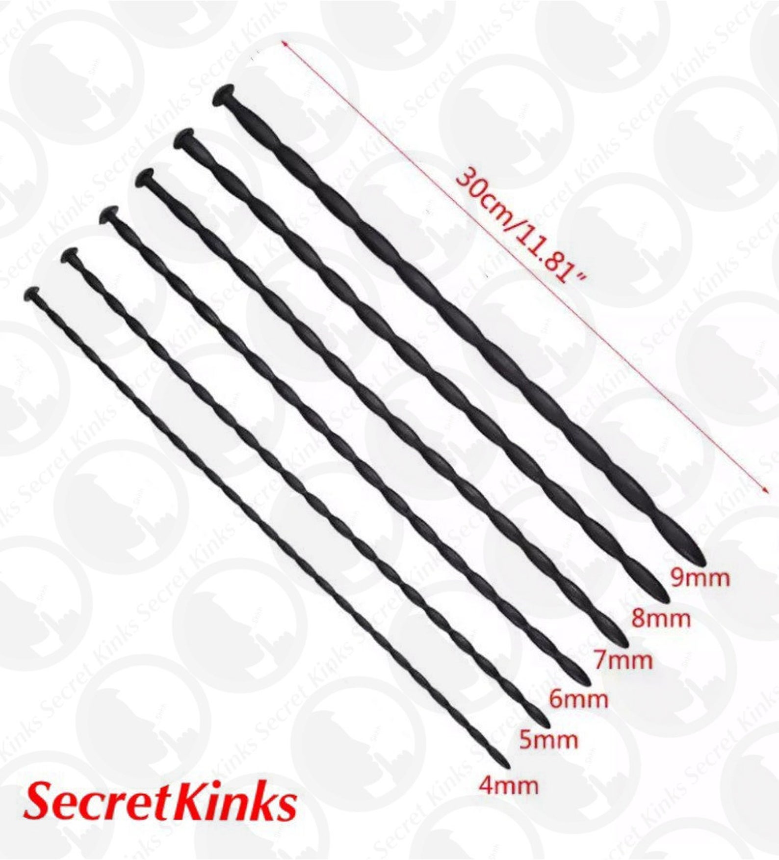 Ribbed Silicone Penis Sounding Rods 6 Different Sizes - Etsy UK