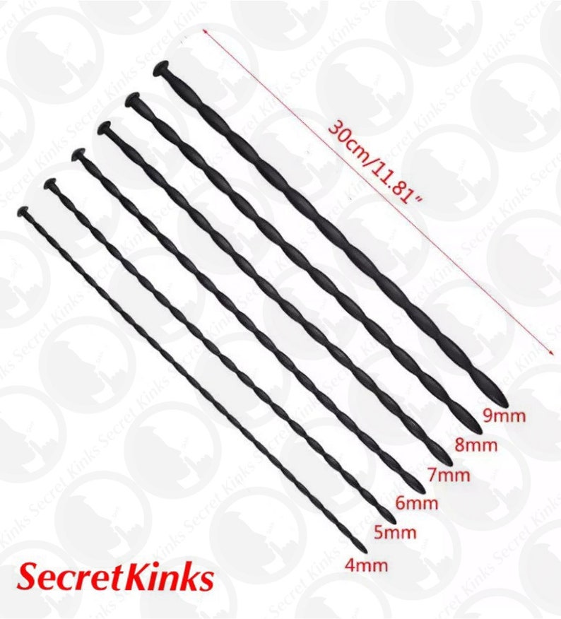 Ribbed Silicone Penis Sounding Rods 6 Different Sizes - Etsy UK