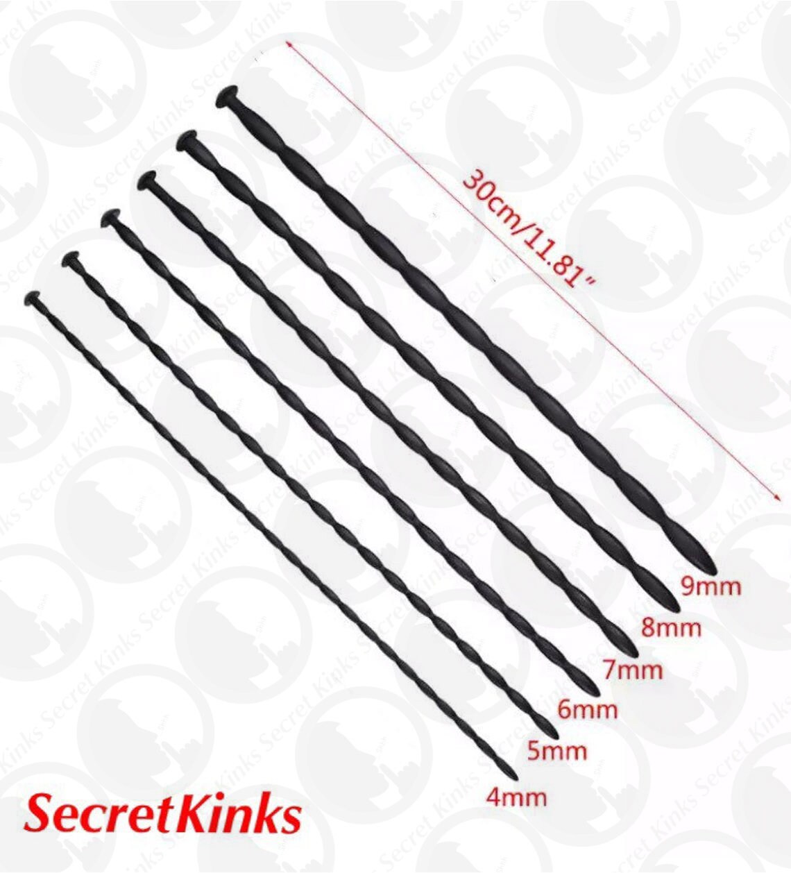 Ribbed Silicone Penis Sounding Rods 6 Different Sizes - Etsy UK