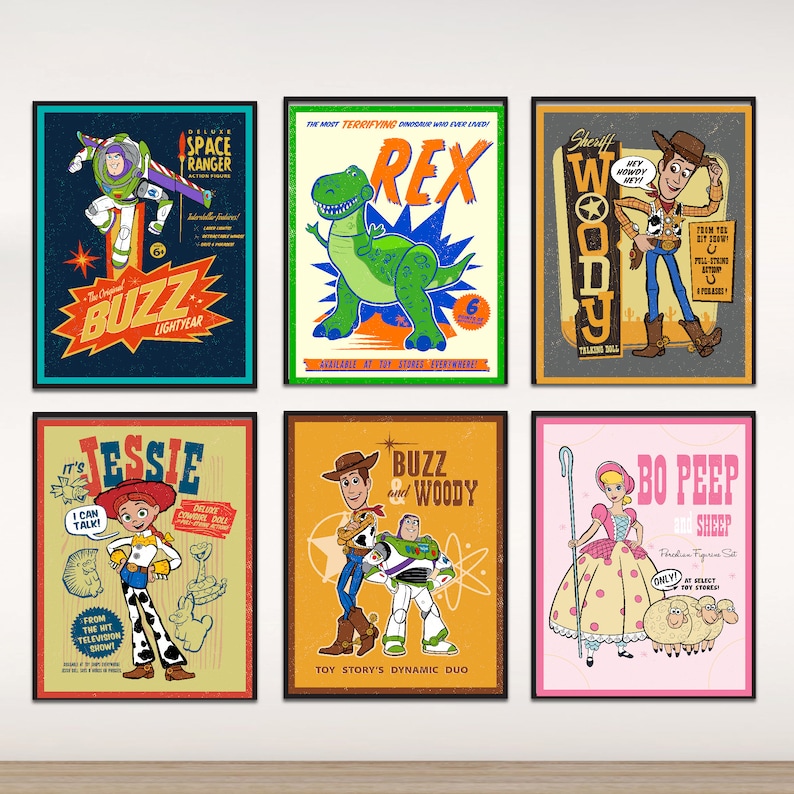 Toy Story Posters a Set of 6 - Etsy