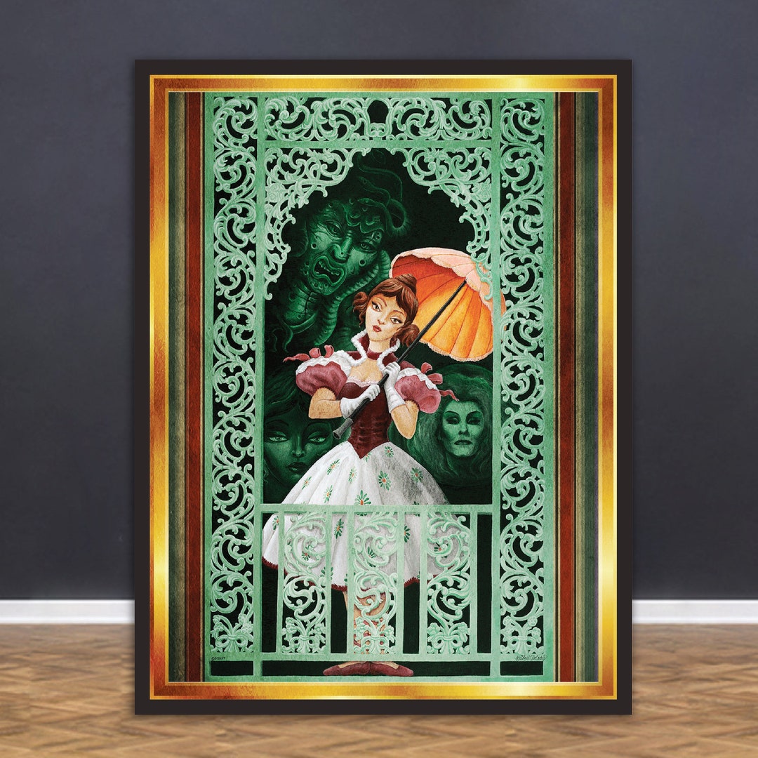Haunted Mansion Portrait Print: Disneyland Ride Poster - Etsy